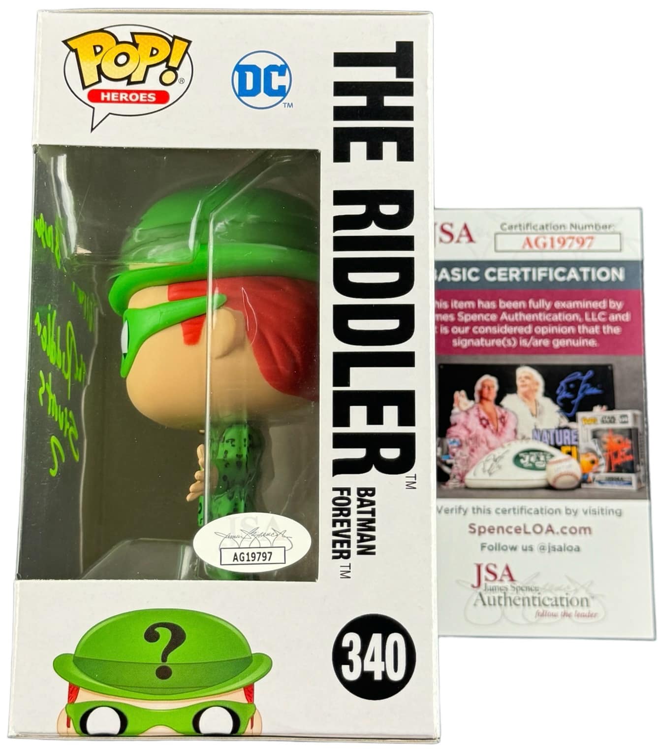 CSR Collectibles - Allen Robinson signed Funko Pop Figure The Riddler ...