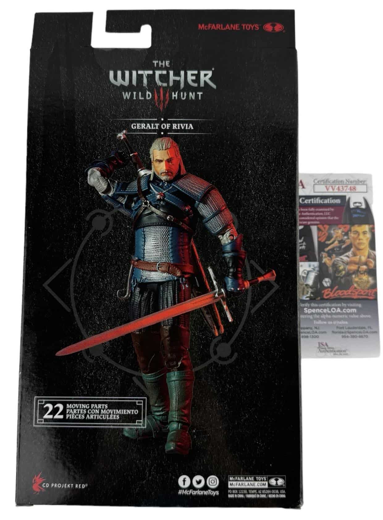 CSR Collectibles - Doug Cockle signed McFarlane Figure Geralt of Rivia ...