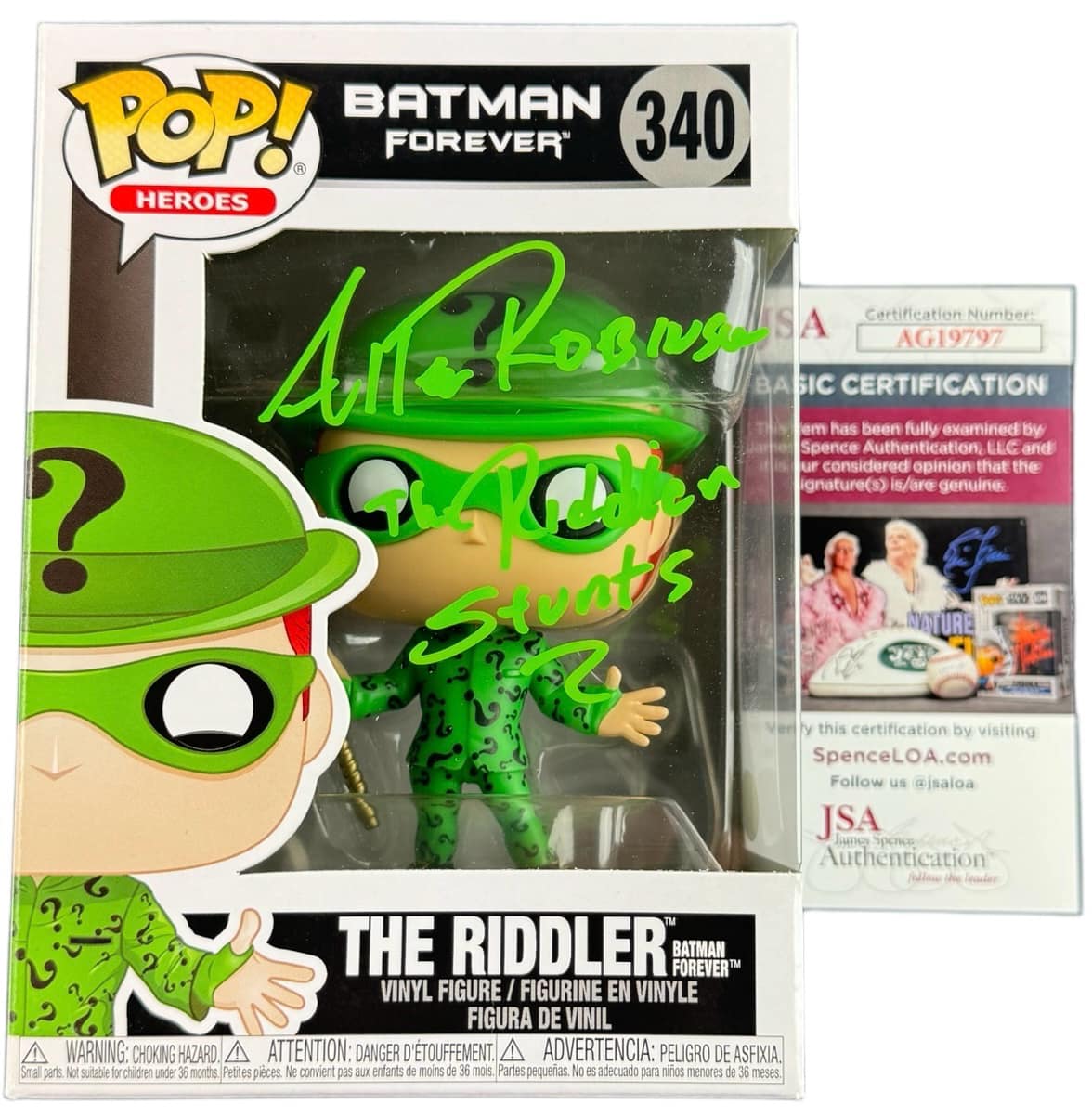 CSR Collectibles - Allen Robinson signed Funko Pop Figure The Riddler ...