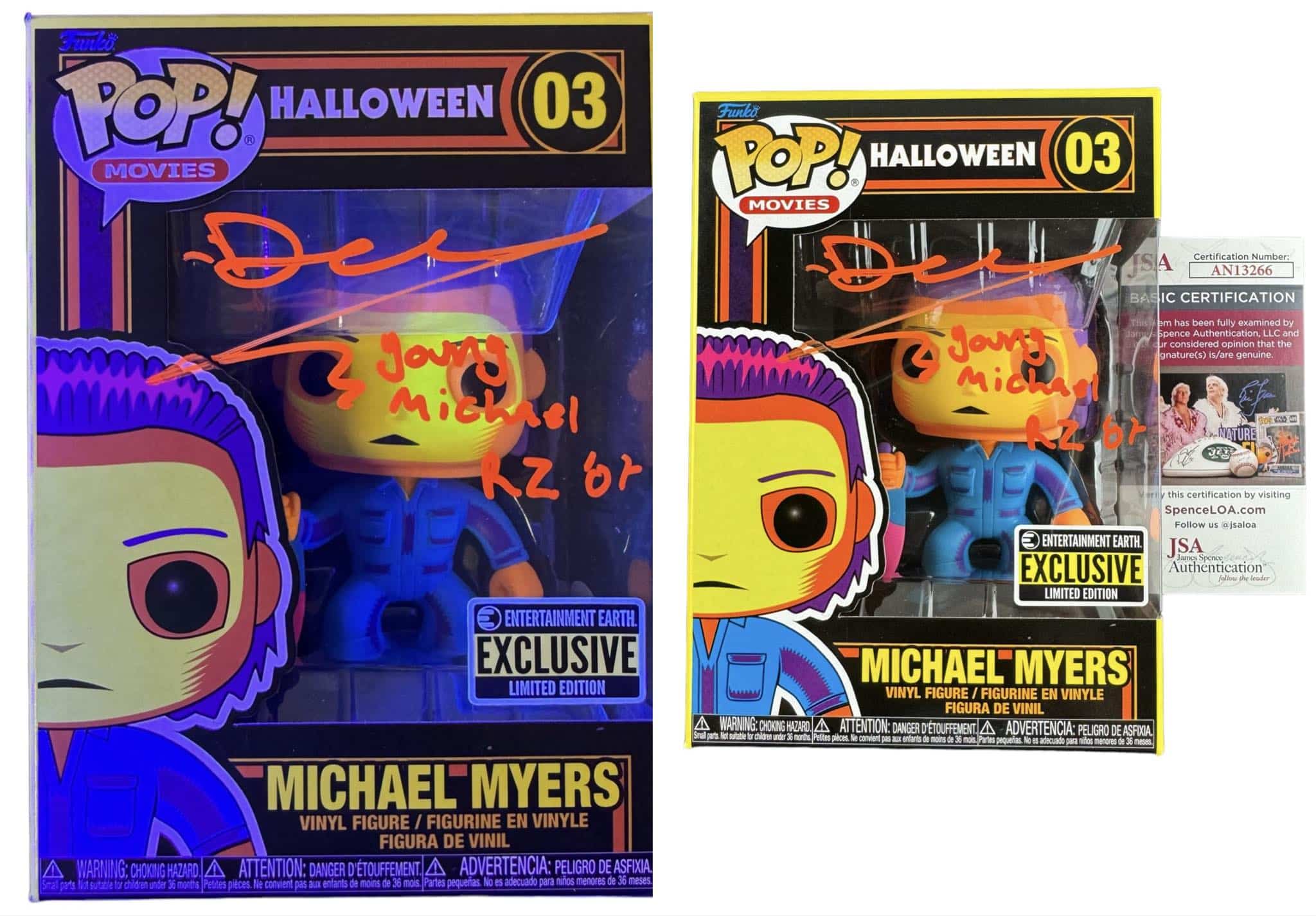 CSR Collectibles - Daeg Faerch signed Black Light Funko Pop Figure ...