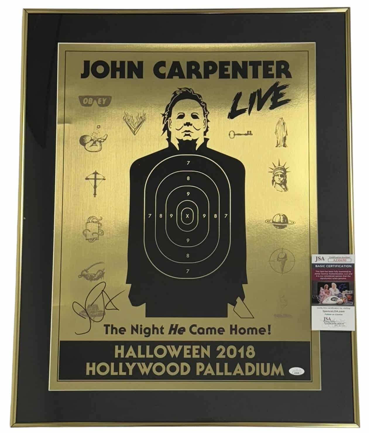 CSR Collectibles - John Carpenter signed 18×24 Metallic Poster ...