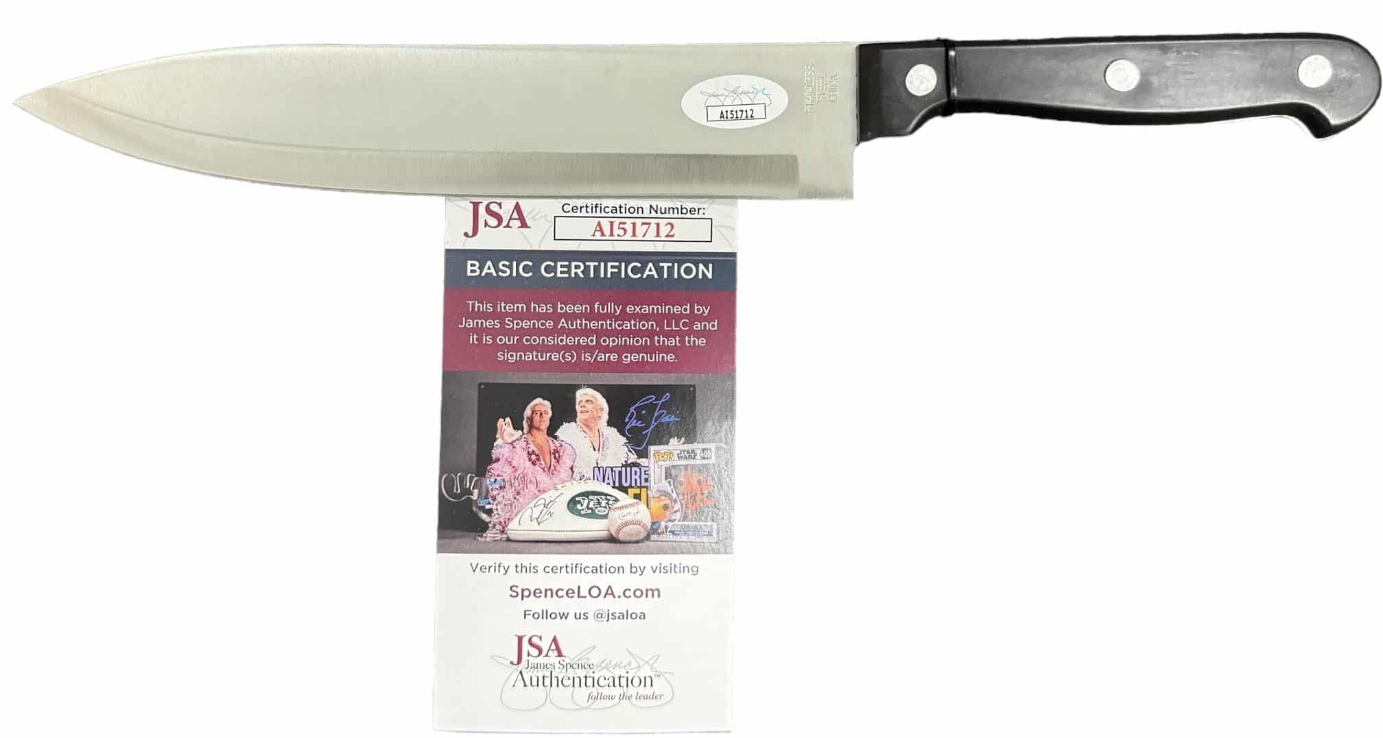 CSR Collectibles - T.J. White signed Real Knife Ghostface Scream 2