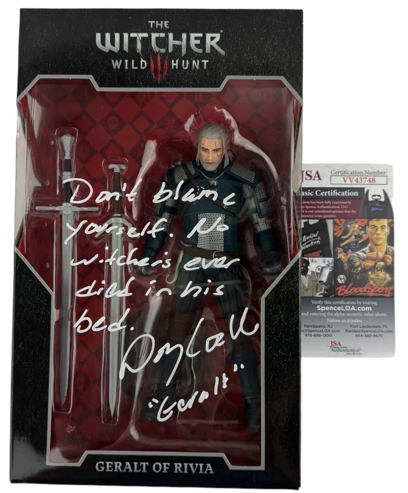 CSR Collectibles - Doug Cockle signed McFarlane Figure Geralt of Rivia ...