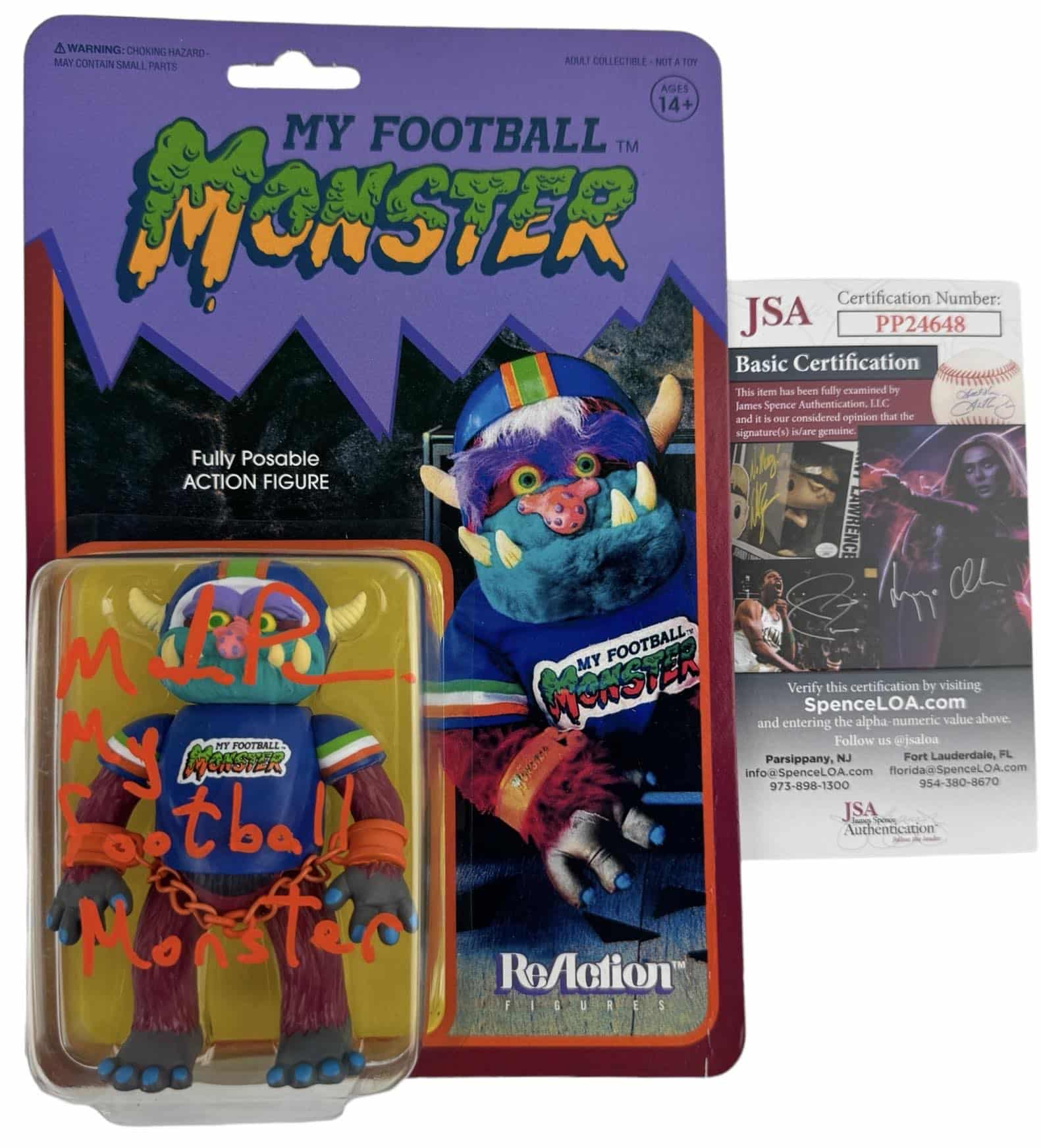 CSR Collectibles - Mark Parr signed Super 7 ReAction Figure Football My ...