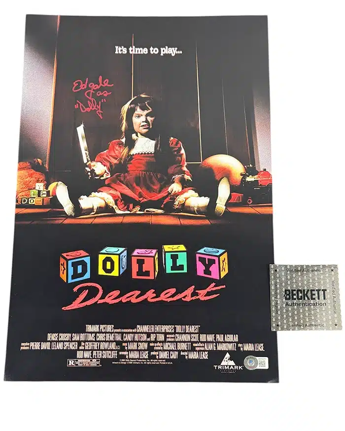 CSR Collectibles - Ed Gale signed 12×18 Poster The Doll Dolly Dearest