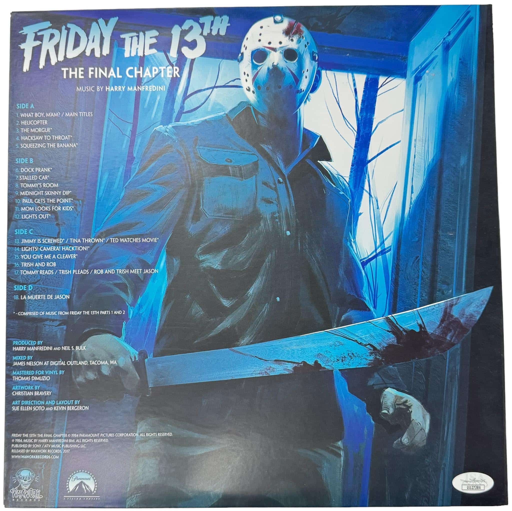 CSR Collectibles - Harry Manfredini & Ted White signed 12″ Vinyl Record ...