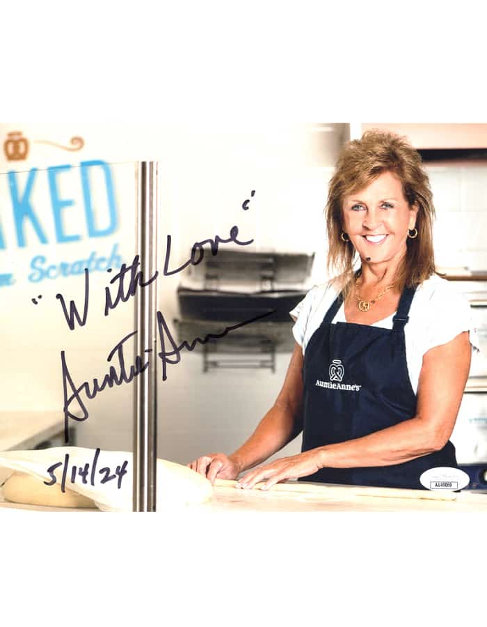 CSR Collectibles - Anne Beiler signed 8×10 Photo Auntie Anne’s Pretzels