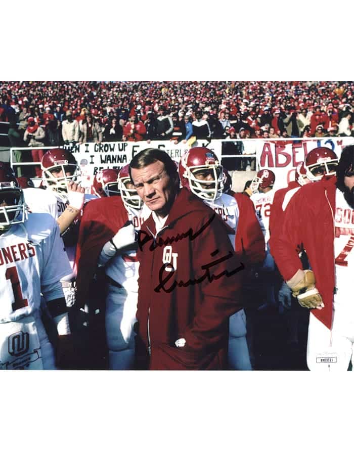 CSR Collectibles - Barry Switzer signed 8×10 Photo Coach Oklahoma ...