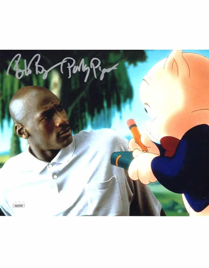 CSR Collectibles - Bob Bergen signed 8×10 Photo Porky Pig Space Jam