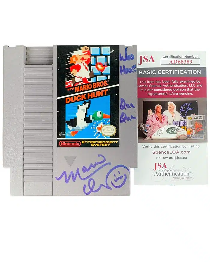 CSR Collectibles - Charles Martinet signed Nintendo NES Game Cartridge ...