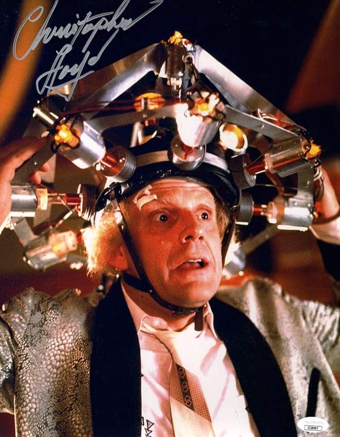 CSR Collectibles - Christopher Lloyd signed 11×14 Metallic Photo Doc ...