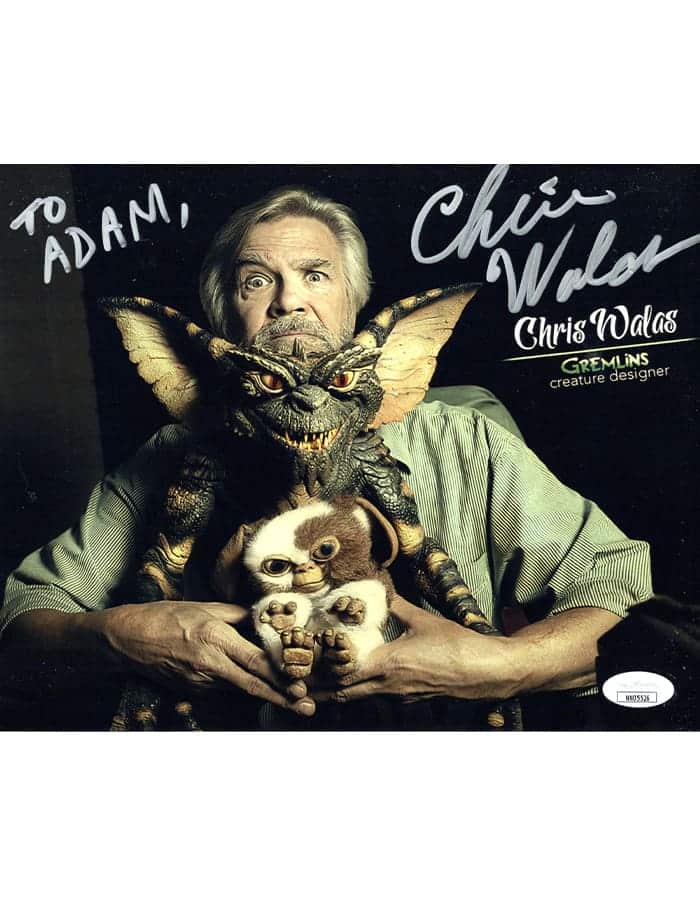 CSR Collectibles - Chris Walas signed 8×10 Photo Creator Gremlins To Adam
