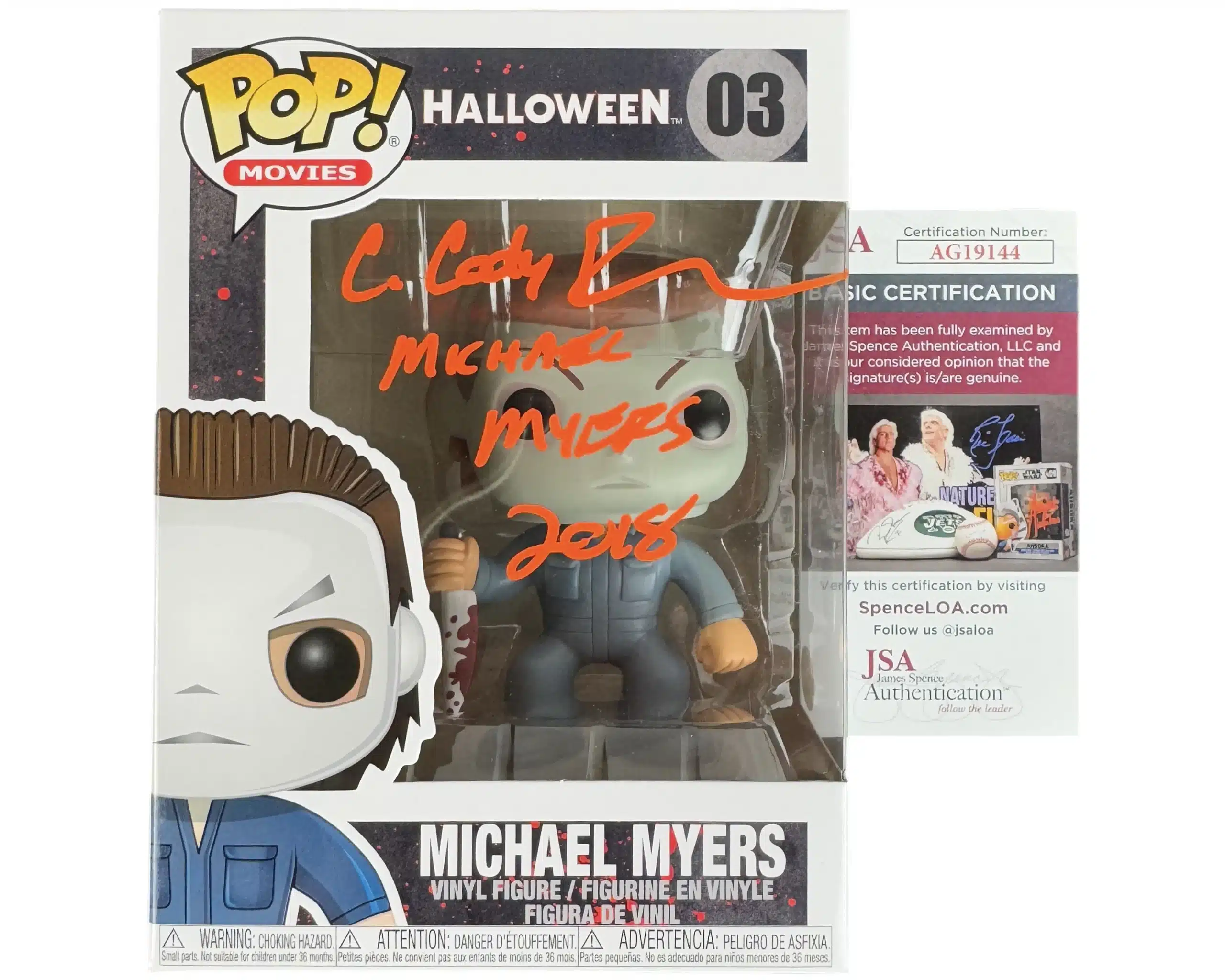 CSR Collectibles - Cody Robinson signed Funko Pop Figure Michael Myers ...