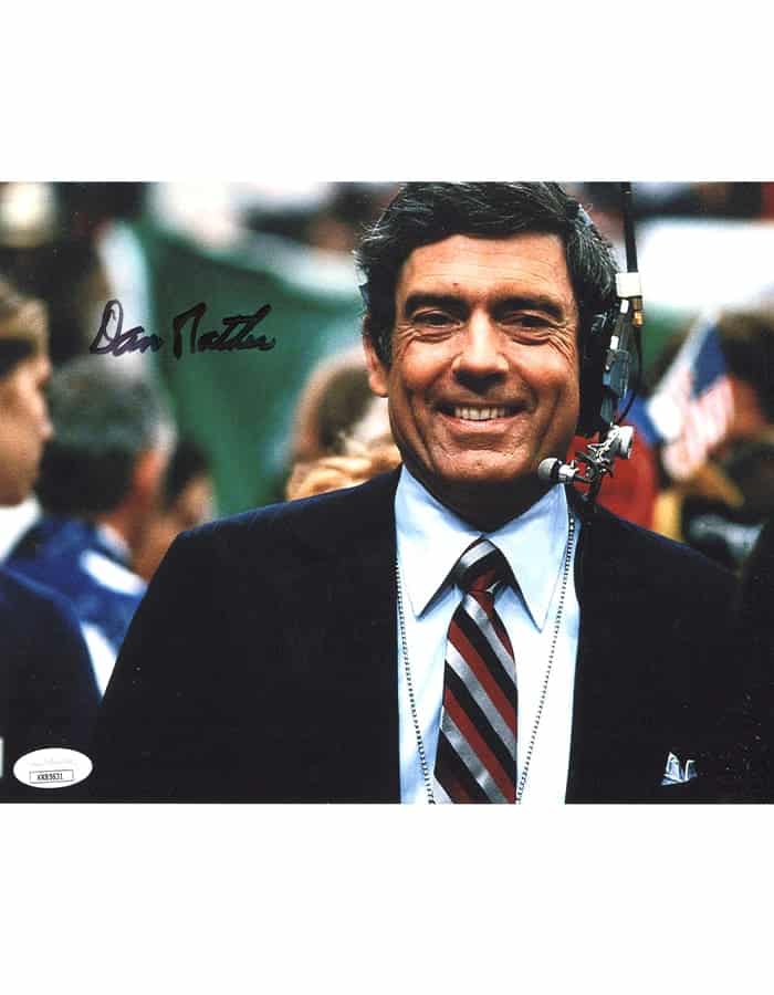 CSR Collectibles - Dan Rather signed 8×10 Photo News Anchor