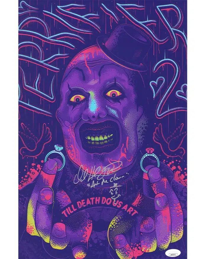 David Howard Thornton signed & sketched 11×17 Poster Art the Clown ...