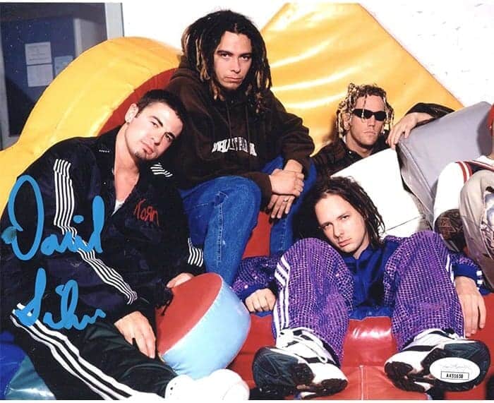 CSR Collectibles - David Silveria signed 8×10 Photo Drummer Korn