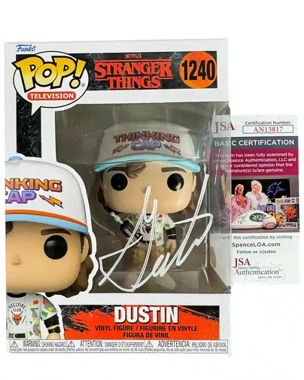 CSR Collectibles - Gaten Matarazzo signed Funko Pop Dustin Stranger Things