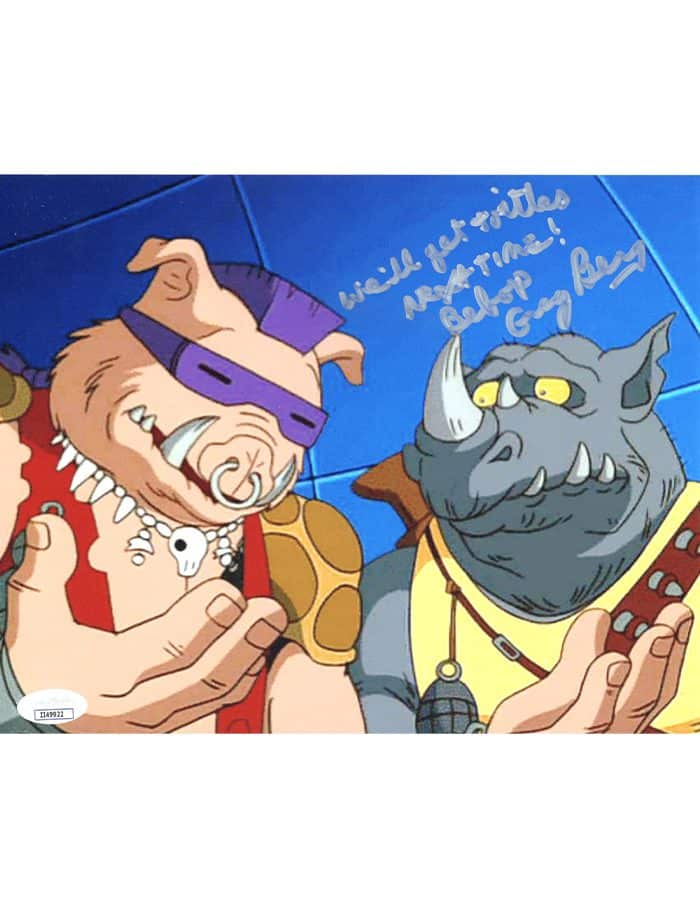 CSR Collectibles - Greg Berg signed 8×10 Photo Bebop Teenage Mutant ...