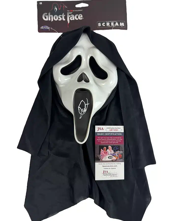 CSR Collectibles - Jack Quaid signed Mask Ghostface Richie Kirsch Scream