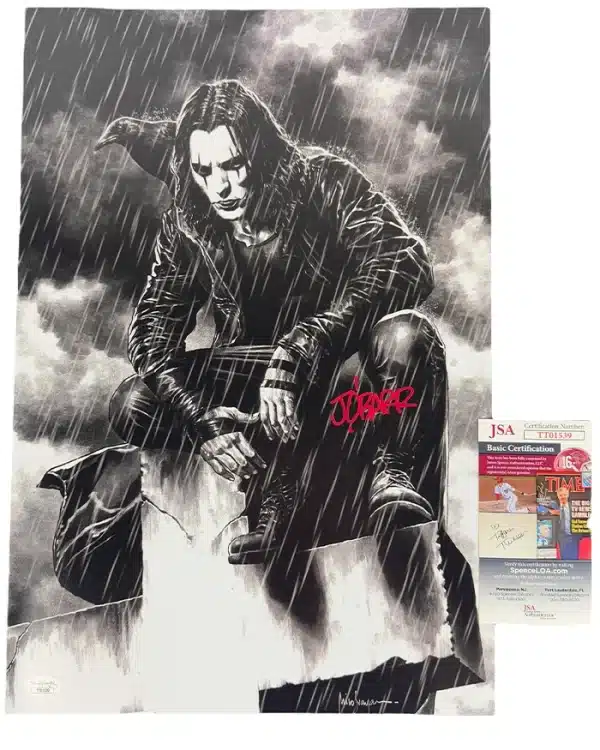 CSR Collectibles - James O’Barr signed 12×18 Poster Creator The Crow