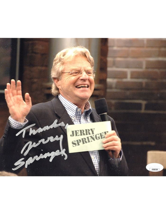 CSR Collectibles - Jerry Springer signed 8×10 Photo The Jerry Springer Show