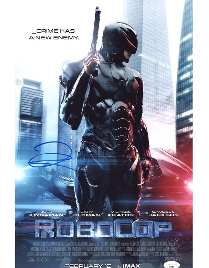 CSR Collectibles - Joel Kinnaman signed 11×17 Poster Alex Murphy Robocop