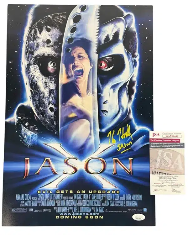 CSR Collectibles - Kane Hodder signed 12×18 Poster Jason Voorhees ...