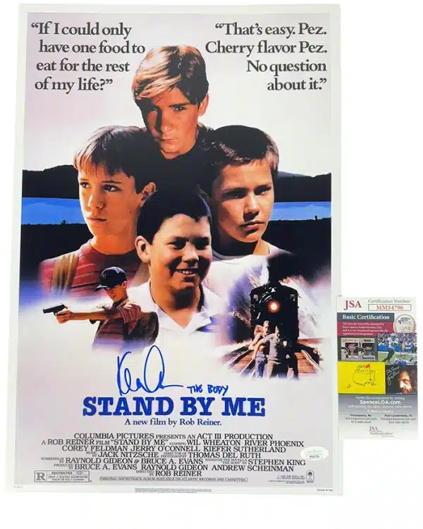 CSR Collectibles - Kent Luttrell signed 12×18 Poster Ray Brower Stand by Me