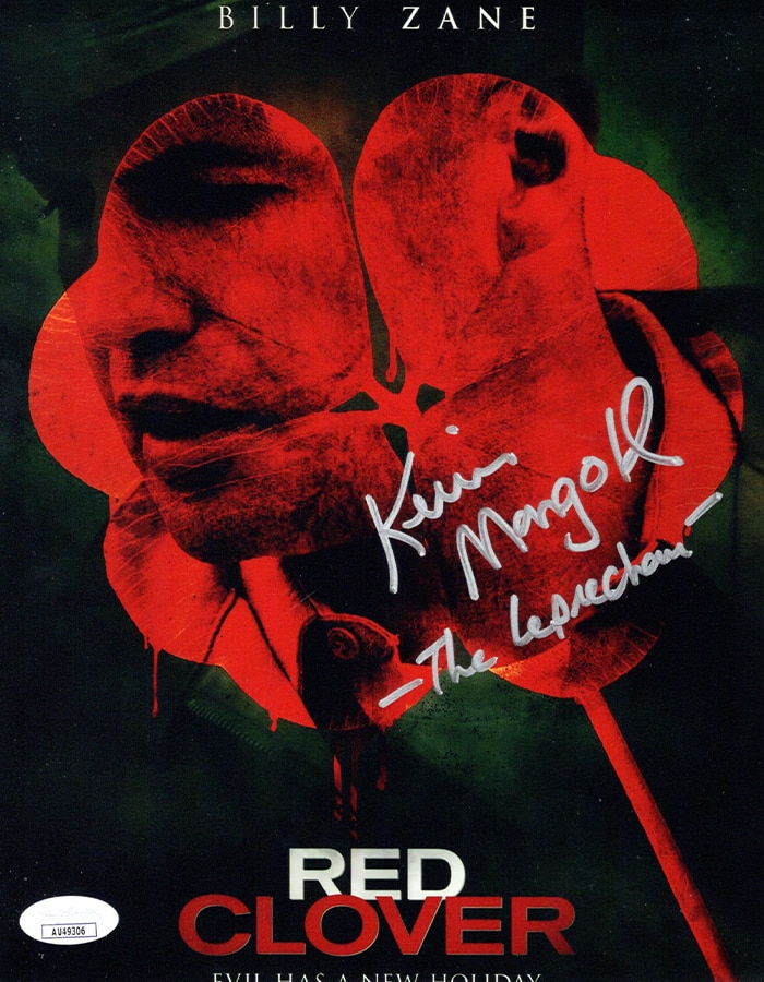 CSR Collectibles - Kevin Mangold signed 8×10 Photo Leprechaun Red Clover