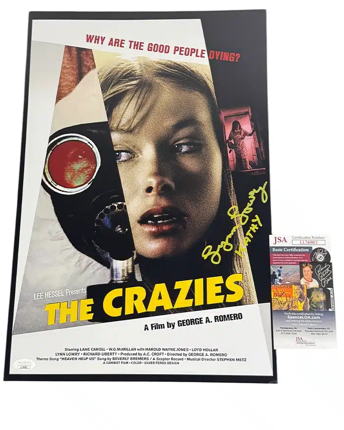 CSR Collectibles - Lynn Lowry signed 12×18 Poster Kathy The Crazies