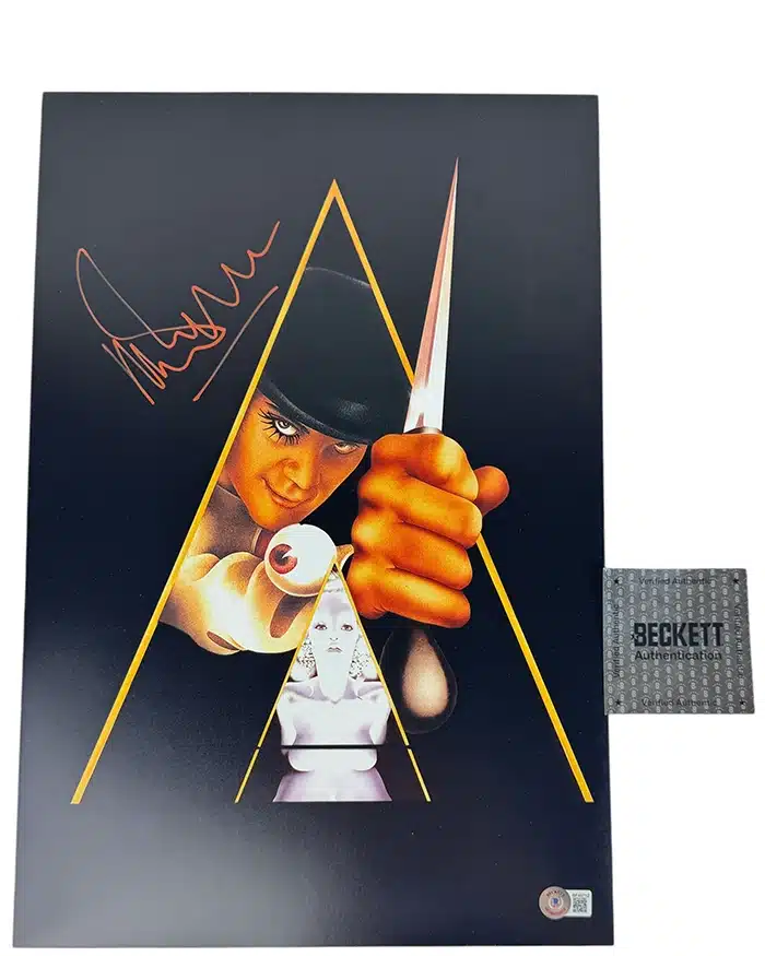 CSR Collectibles - Malcolm McDowell signed 12×18 Poster Alex DeLarge A ...