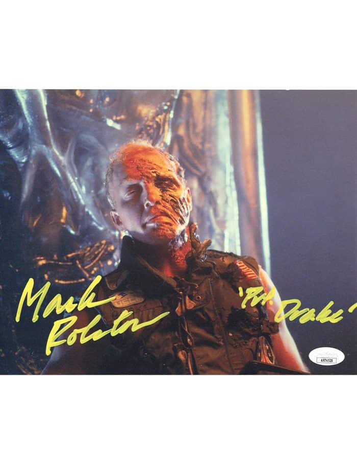 CSR Collectibles - Mark Rolston signed 8×10 Photo Private Drake Aliens