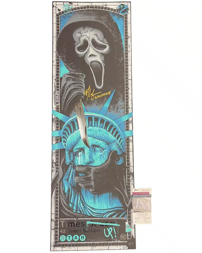 CSR Collectibles - Max Laferriere signed 11.75×36 Art Print Ghostface ...