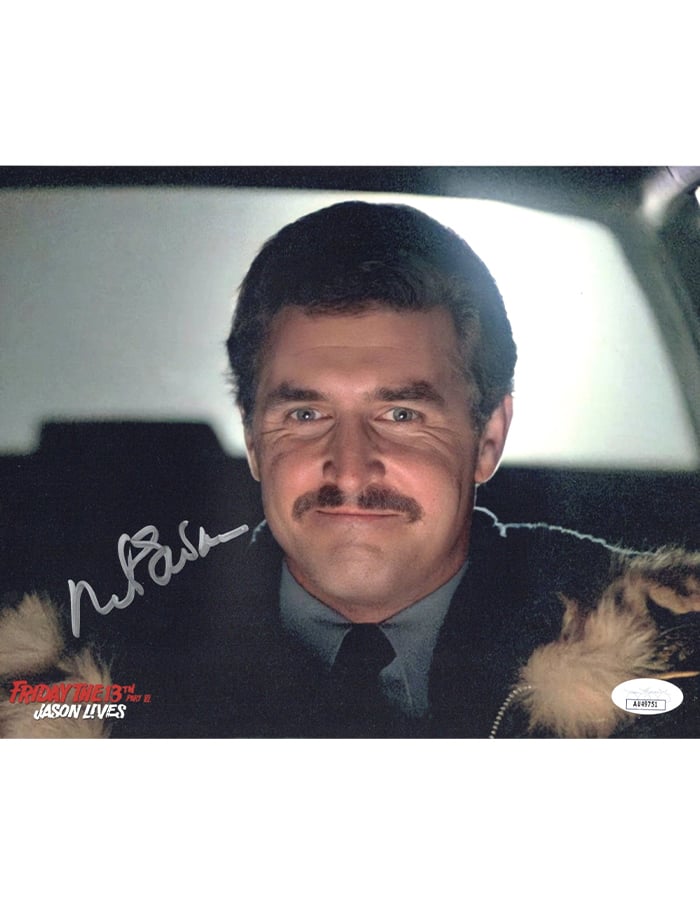 CSR Collectibles - Michael Swan signed 8×10 Photo Officer Pappas Friday the 13th Part VI Jason Lives
