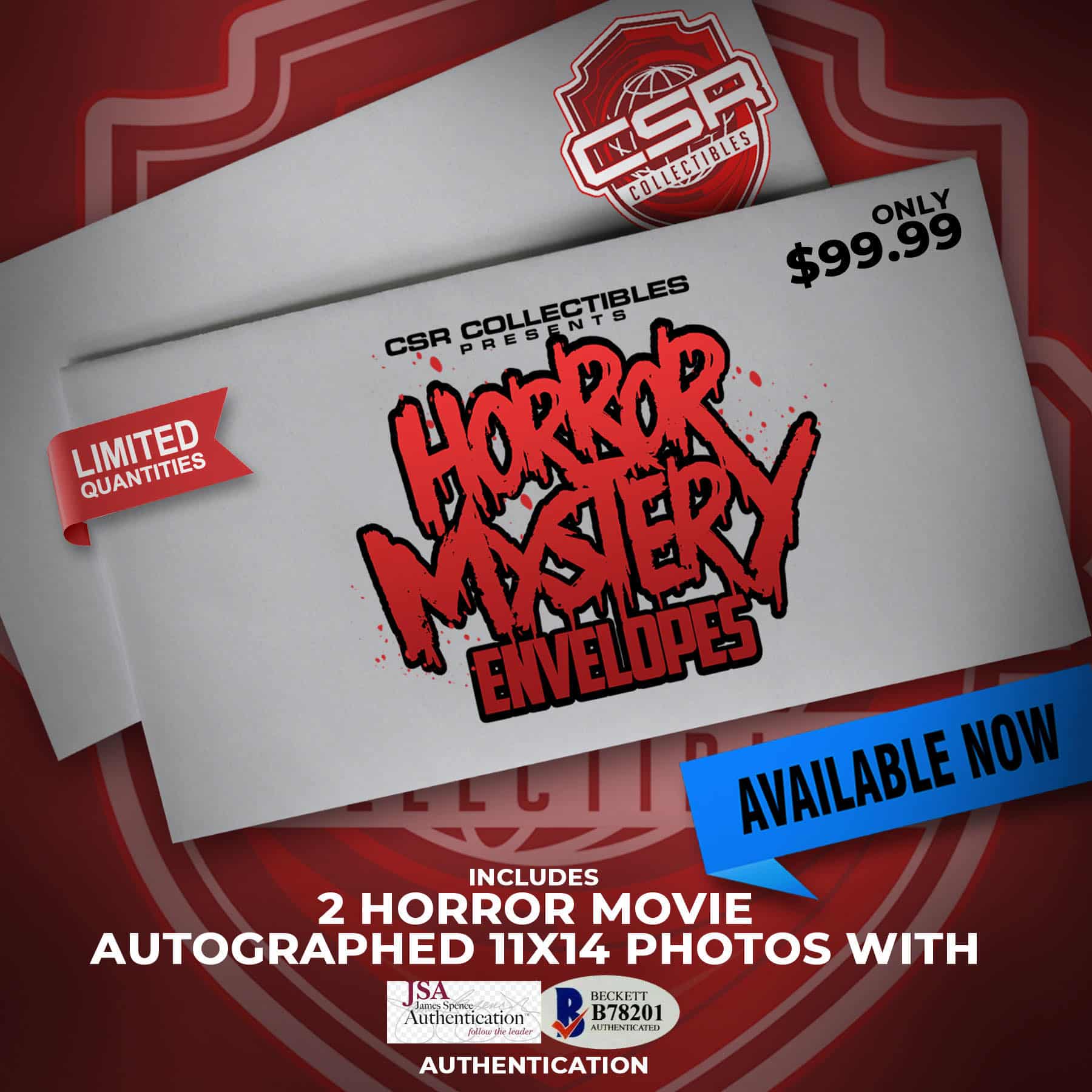 CSR Collectibles - Horror Mystery Envelope – 11×14