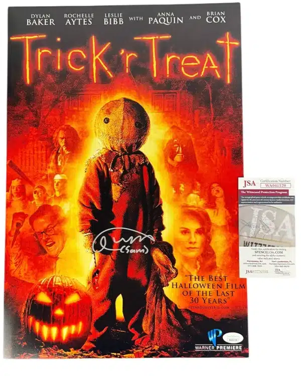 CSR Collectibles - Quinn Lord signed 12×18 Poster Sam Trick ‘r Treat