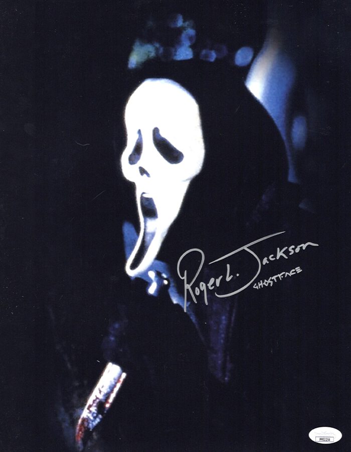 CSR Collectibles - Roger L. Jackson signed 11×14 Photo Ghostface Scream