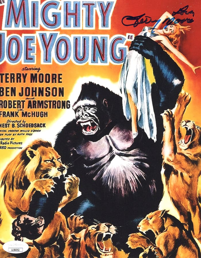 CSR Collectibles - Terry Moore signed 8×10 Photo Jill Young Mighty Joe ...