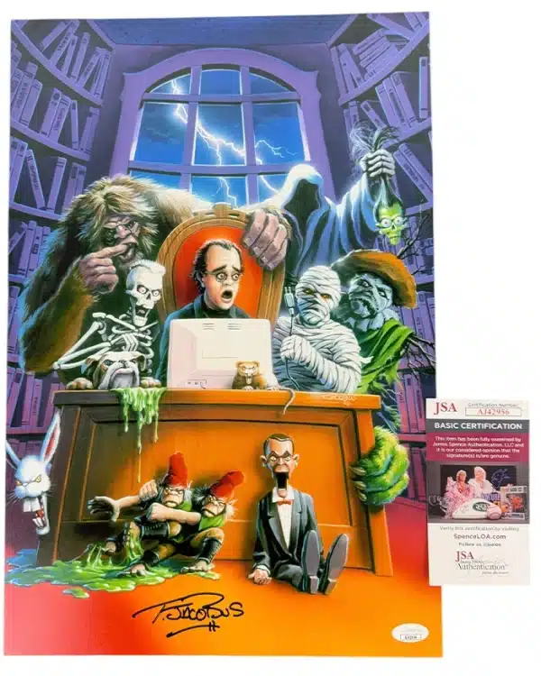 CSR Collectibles - Tim Jacobus signed 12×18 Poster Illustrator Goosebumps