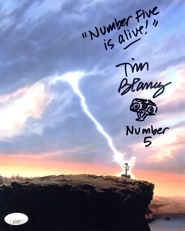 CSR Collectibles - Tim Blaney signed & sketched 8×10 Photo Johnny Five ...