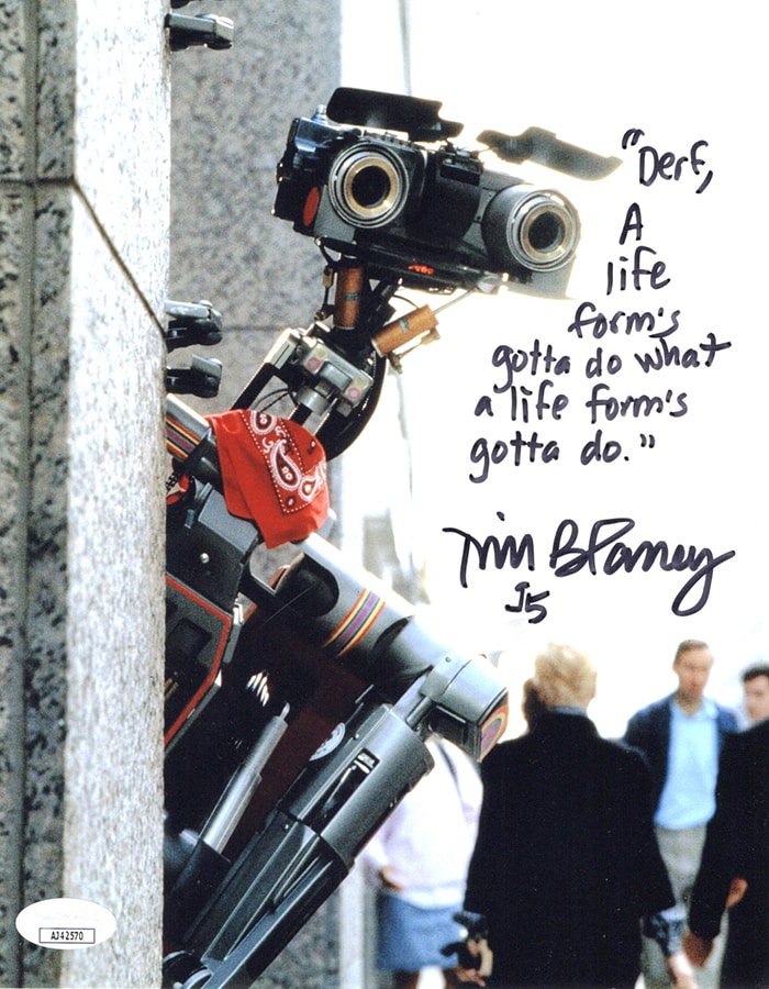 CSR Collectibles - Tim Blaney signed 8×10 Photo Johnny Five Short Circuit 2