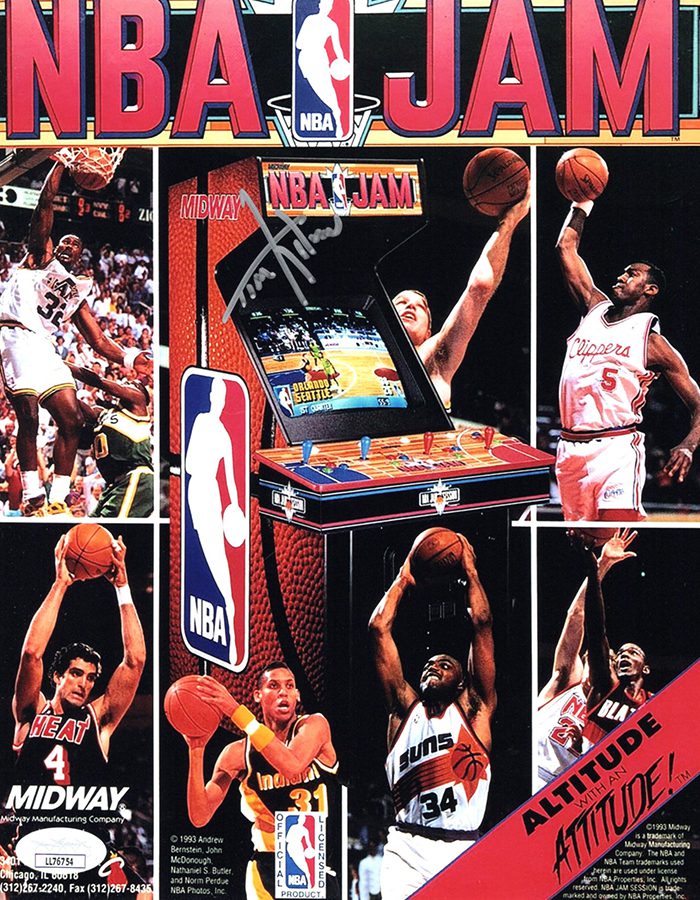 CSR Collectibles - Tim Kitzrow signed 8×10 Photo NBA Jam Announcer