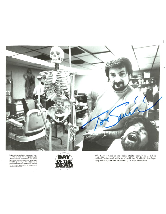 CSR Collectibles - Tom Savini signed 8×10 Original Press Photo Savini ...