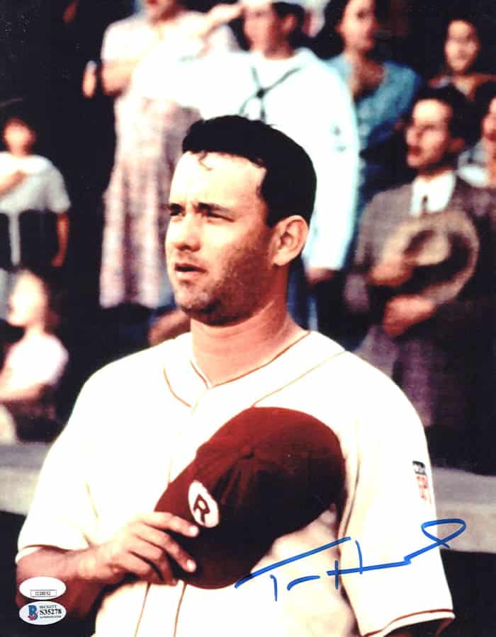 CSR Collectibles - Tom Hanks signed 11×14 Photo Jimmy Dugan A League of ...