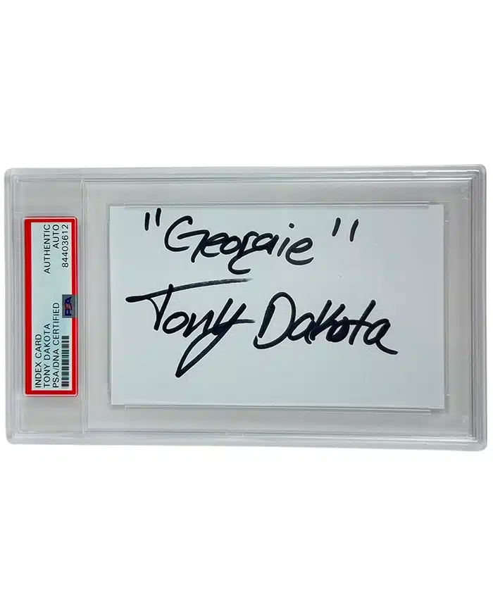 CSR Collectibles - Tony Dakota signed Index Card Georgie Denbrough IT ...
