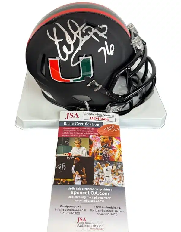 CSR Collectibles - Warren Sapp signed Mini Helmet University of Miami ...