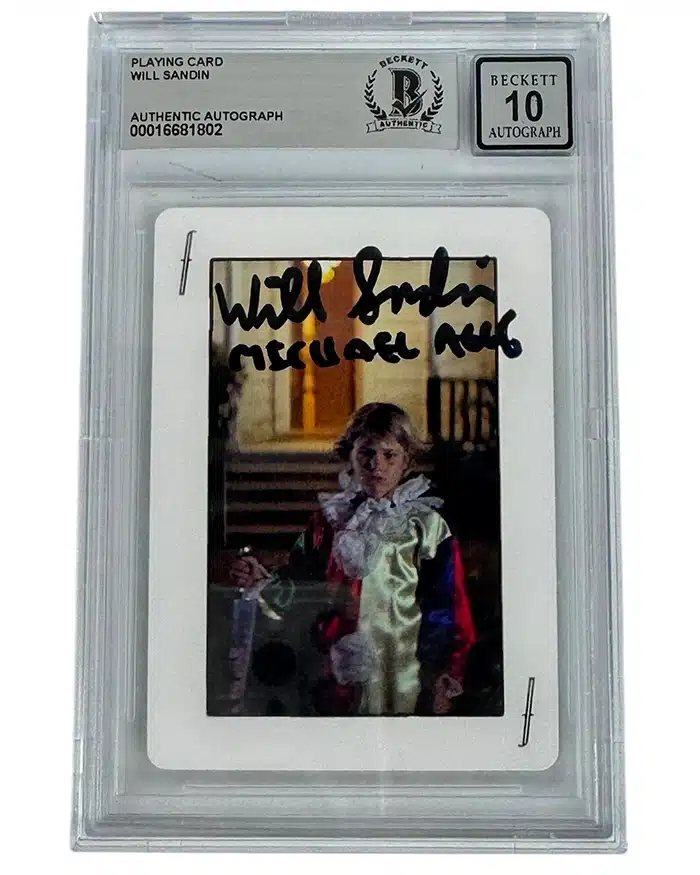 CSR Collectibles - Will Sandin signed Playing Card Michael Myers Age 6 ...