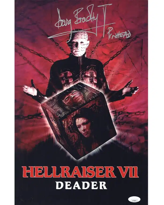 CSR Collectibles - Doug Bradley signed 11×17 Poster Pinhead Hellraiser Deader