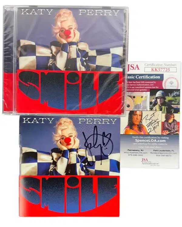 CSR Collectibles - Katy Perry signed CD Insert Smile