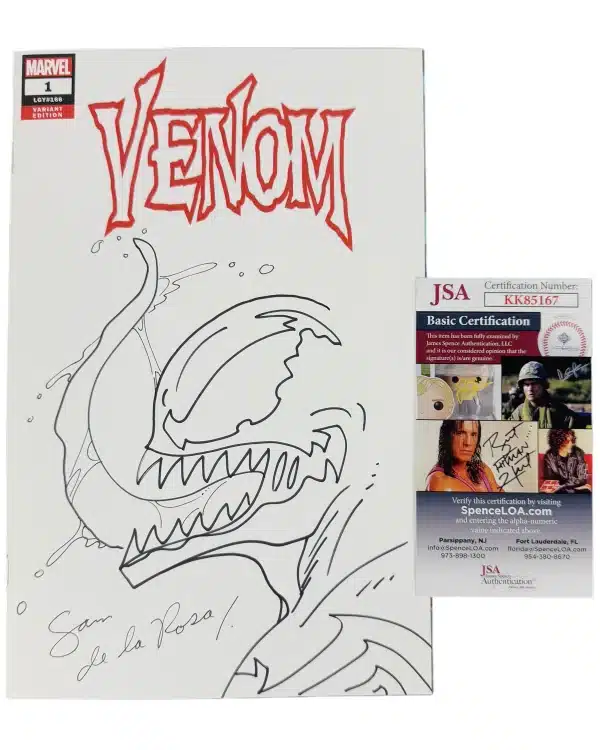 CSR Collectibles - Sam de la Rosa signed & sketched Comic Book Venom Marvel